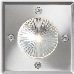 RED R10436 RIZZ čtvercová nerez 230V/350mA LED 3W IP65 3000K - RED - DESIGN RENDL