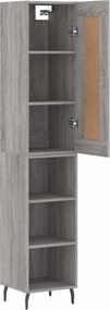 Skříň highboard šedá sonoma 34,5 x 34 x 180 cm kompozitní dřevo 3200343