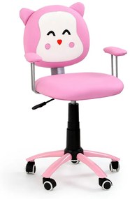 Dětská židle Kitty, růžová / bílá