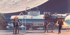 Komar Vliesová fototapeta Star Wars Classic RMQ Yavin Y-Wing 500 x 250 cm