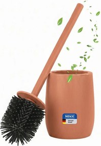 Hnědá keramická WC štětka Fablo – Wenko