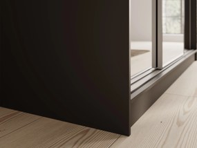 ADRK Furniture Šatní skříň s posuvnými dveřmi Tola 200 ADRK-SW-TOL-200-B
