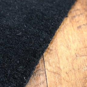 Asra, Ručně všívaný kusový koberec Asra wool černá, 60x110, černá, ložnice