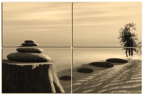 Obraz na plátně - Zen stones 1162FE (150x100 cm)