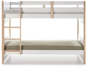 Dětská patrová postel kiara 90 x 190 cm bílá MUZZA