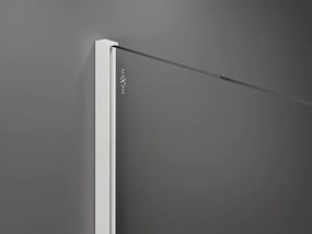 Mexen Kioto sprchová stěna Walk-in 145 x 200 cm, transparentní 8 mm, bílá - 800-145-101-20-00