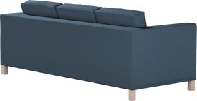 Potah na pohovku IKEA  Karlanda 3-místná nerozkládací, krátký barva modrá látka pletený vzor