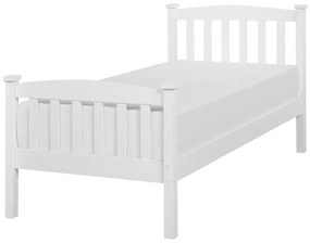 Dřevěná postel 90 x 200 cm bílá GIVERNY Beliani