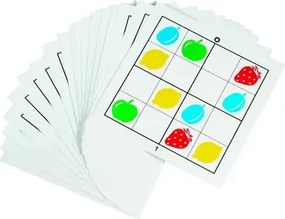 DETOA Baby sudoku / Dřevěná logická hra / 25 dílků / od 3 let