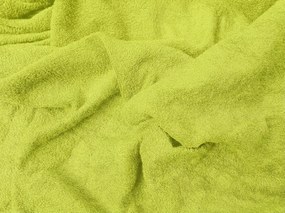 Froté prostěradlo PREMIUM limetkové 160x200 cm