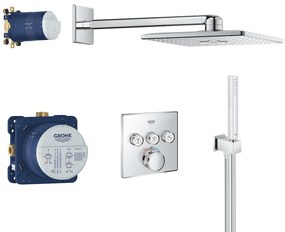 Grohe Grohtherm SmartControl Perfect - Sprchový set s termostatem pod omítku, 310 mm, 2 proudy, chrom 34706000