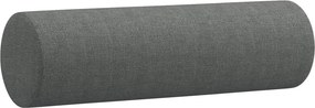 3dílná sedací souprava s polštáři tmavě šedá textil 3201259