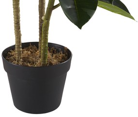 Umělá rostilina v květináči 134 cm FICUS ELASTICA Beliani