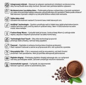 Lauben GrindDrip Coffee Maker 600BB černá / Překapávač na kávu / 600 W