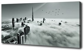 Wallmuralia Foto obraz na plátně Mlha nad Dubajem 100x50