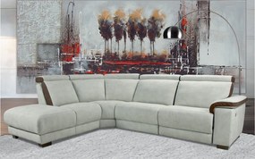 Pregio Italia sofa&relax Luxusní rohová sedačka DEKTRA Provedení: 3 místná + roh + 1místná s tab., Vzorník látek: tekno fibra 11 brown