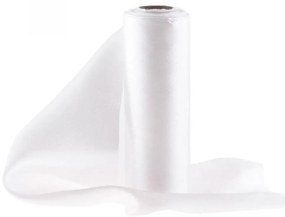 PartyDeco - satén 16 cm × 9 m, bílý