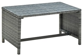 vidaXL Konferenční stolek antracitový 70 x 40 x 38 cm polyratan