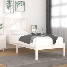 vidaXL Rám postele masivní borovice 90 x 190 cm Single [3103900] Barva: Bílá