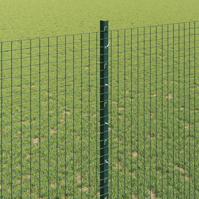 Svařovaná drátěná plotovina s tyčkami 10 x 1,4 m Zelená 3336454