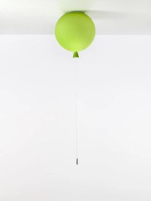 Brokis Memory, skleněné stropní svítidlo Barva: Zelená, Velikost: Ø 250 mm, Povrch skla: Matný