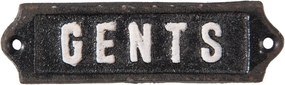 Kovová cedulka Gents - 12*1*3 cm