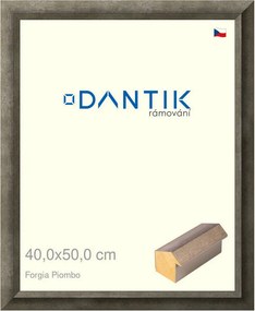DANTIK rámeček 40x50 | Forgia Piombo (Sklo Čiré)