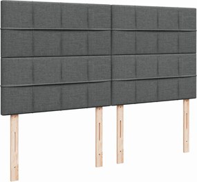 Box spring postel s matrací tmavě šedá 180x200 cm textil 3292868