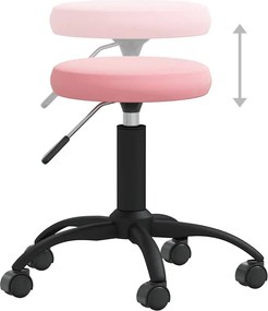 Jídelní židle růžová samet 3085732