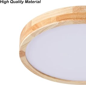 Brilagi - LED Stropní sv. WOODLINE LED/24W/230V 3000/4000/6000K dub pr. 30 cm