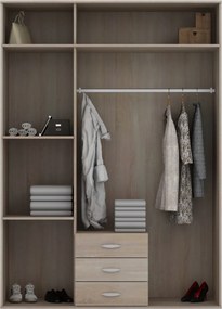 ARK Šatní skříň OLYMP, Modrá 150 cm