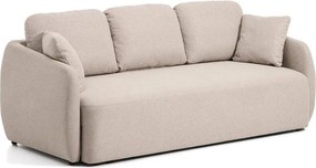 Béžová žinylková rozkládací pohovka 218 cm Laira – Kave Home