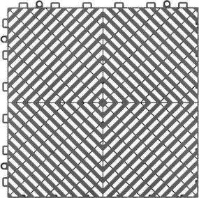 Drenážní rohož Drenážní podlahová rohož 30,5 × 30,5 cm modulární zámkový polštář