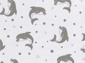 Kaarsgaren Letní bio spací pytel s nohavicemi šedí delfínci Vel. 100 cm