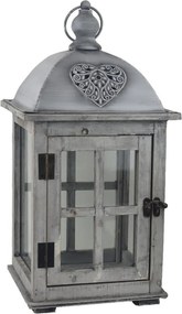 Dřevěná lucerna Morex D7098/B, 43,5 cm