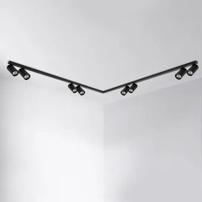 Brilagi - Bodové svítidlo SELE LONG 8xGU10/30W/230V černá