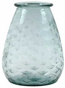 Mediterranea Lifestyle EGO DEKOR ECO Váza z recyklovaného skla "PALM", průhledná, 34 cm