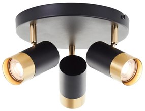 Brilliant - LED Bodové svítidlo VIGOLO 3xGU10/5W/230V černá/zlatá G03434/86