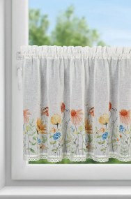 KRÁTKÁ ZÁCLONA NA PÁSCE NATI 150X60 CM KVĚTY