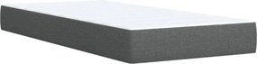 Box spring postel s matrací tmavě šedá 90x190 cm textil 3290344
