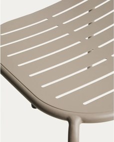 Taupe kovová zahradní židle Brai – Kave Home