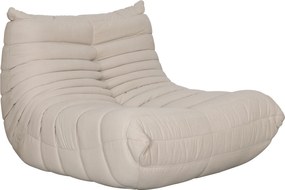 Designové křeslo Nua samet béžové