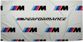 Sablio Ručník MPERFORMANCE bílý vzor - 70x140 cm
