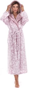 Župan s kapucí Flora mauve mist 39 56 4303 - S