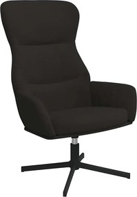 Relaxační křeslo černé samet 341114