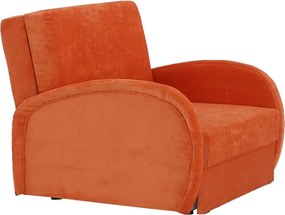 Rozkládací křeslo, oranžová, MILI 1
