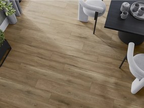 Mexen Long Creek vinylové panely 1240 x 182 mm SPC 6,5 mm, podložka IXPE 1,5 mm, 4 V-spára, Dub - F1050-1240-182-505-4V1-01