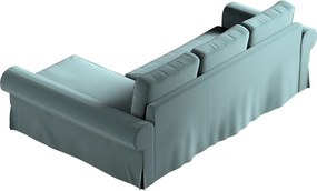Potah na pohovku IKEA Backabro rozkládací se šezlongem barva zelená látka sametová