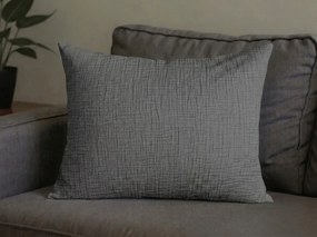 Mušelínový povlak na polštář MUSSARI 70x90 cm, šedý