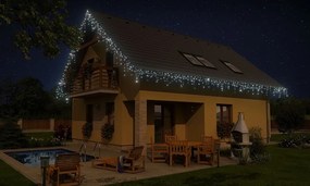LED světelná sada na dům, HOBBY, 4+1 zdarma, ledově bílá, zelený kabel